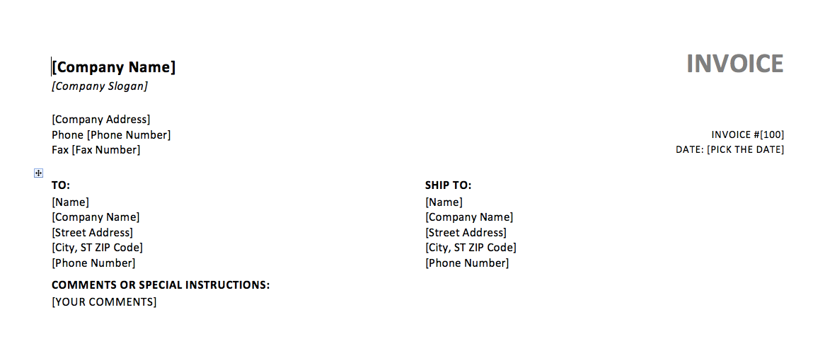 How To Create An Invoice In Word Document Gospelgase