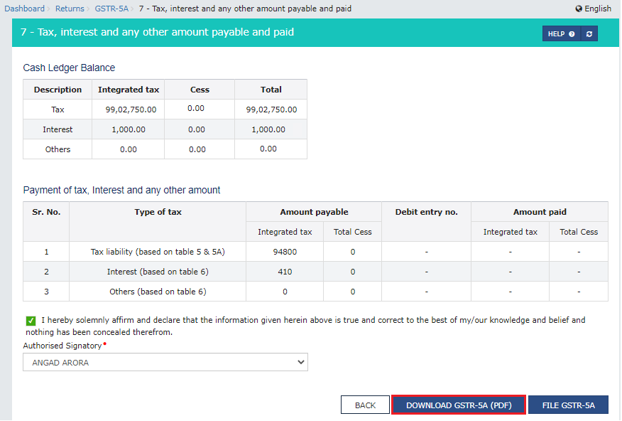 Guide To File GSTR 5A On GST Portal Guide To File GSTR 5A On GST Portal