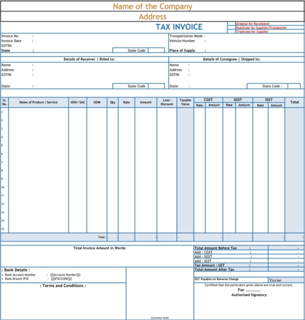 What Is A GST Tax Invoice How To Create A Tax Invoice The Step By