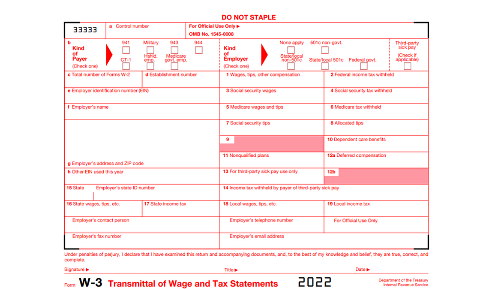 What Is a W-3 Form and How Do I File It?