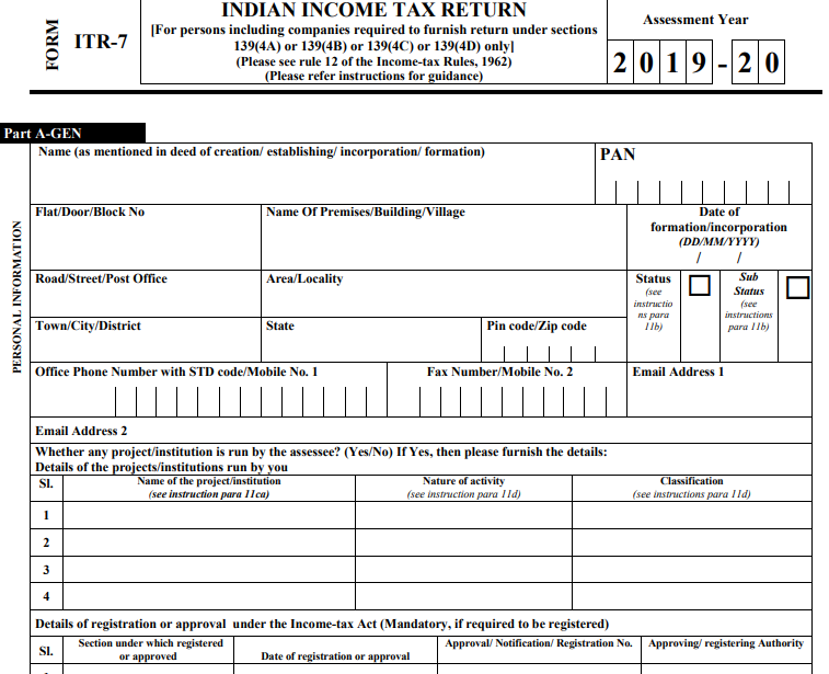 What is ITR7 and How to File It?