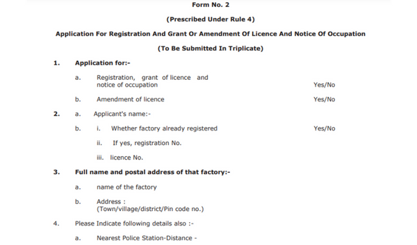Gujarat Factories Rules, 1963 - Forms (Part 2)