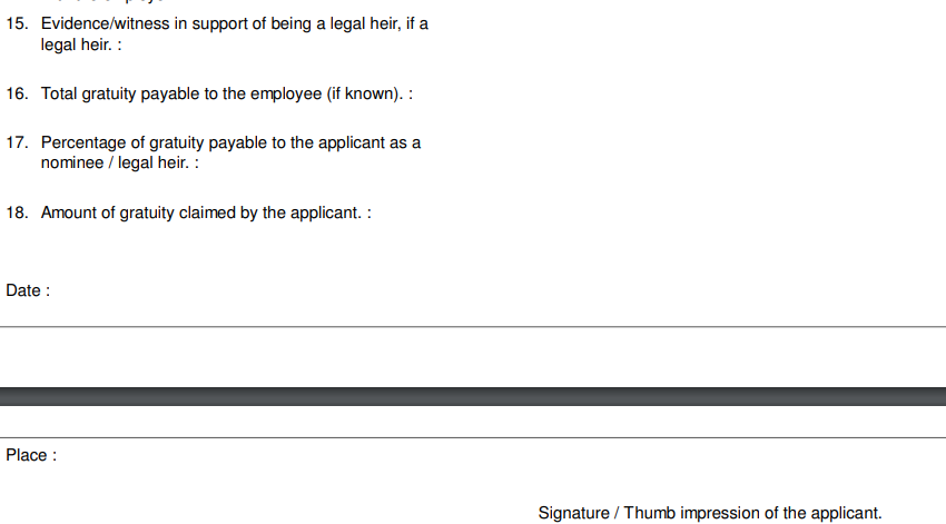 Central Form N - Application Direction Controlling Authority