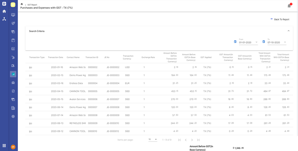 How do I generate GST Report?
