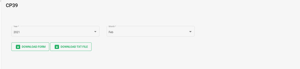 How to generate CP39 form /TXT file using Deskera People?