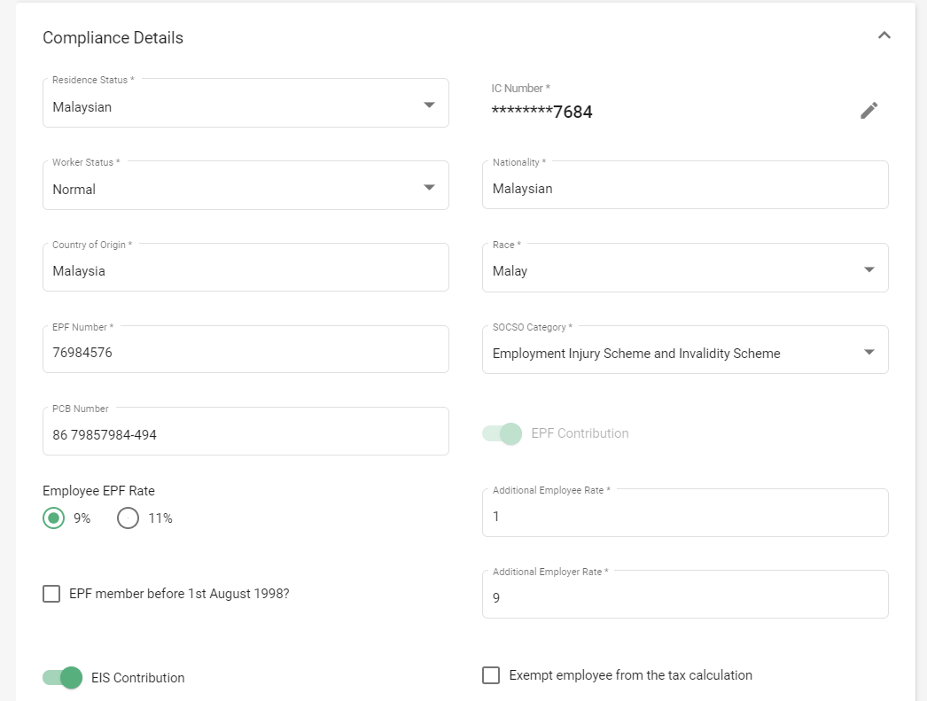 Malaysia Payroll: How is MTD/PCB calculated in Deskera People?