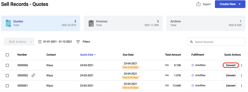 How do I create a Partial Invoice?