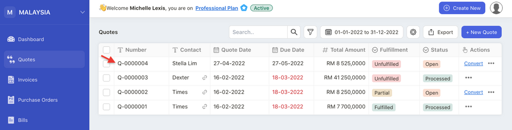 How to create a quotation or an estimate using Deskera CRM Plus?