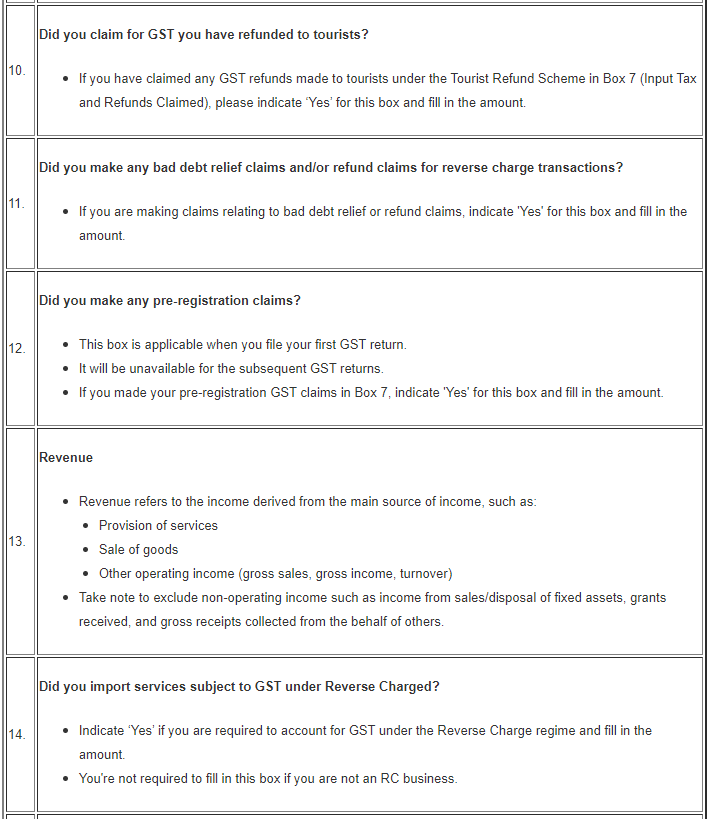 What is GST Form 5?