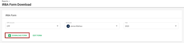 How to download IR8A Form using Deskera People?