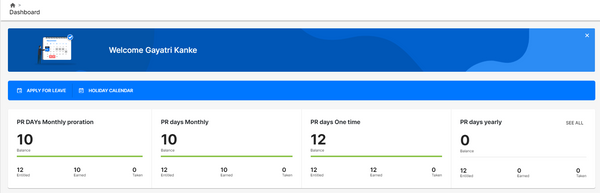 Introduction to Deskera E-leave Dashboard