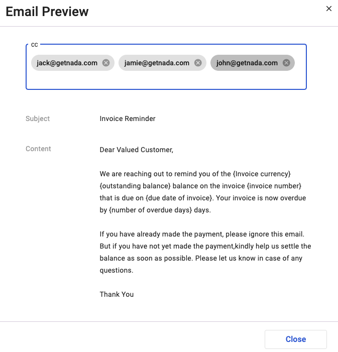 How invoice reminder works in Deskera Books+?