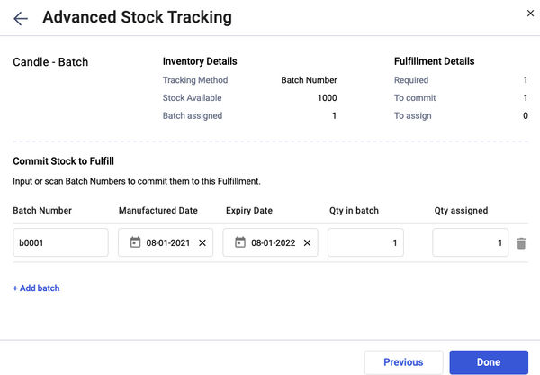 How to create batch and serial number in Deskera Books?