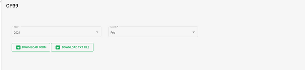 How to generate CP39 form /TXT file using Deskera People?