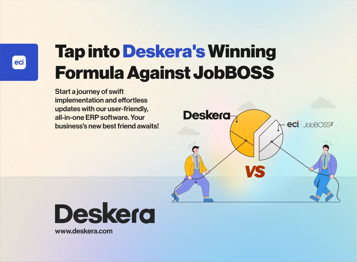 Tap into Deskera's Winning Formula Against JobBOSS