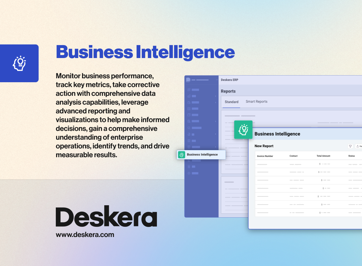 Deskera Business Intelligence Software | Real-Time Insights & Analytics