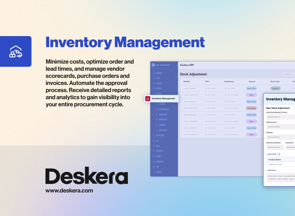 Deskera Inventory Management Software | Real-Time Tracking